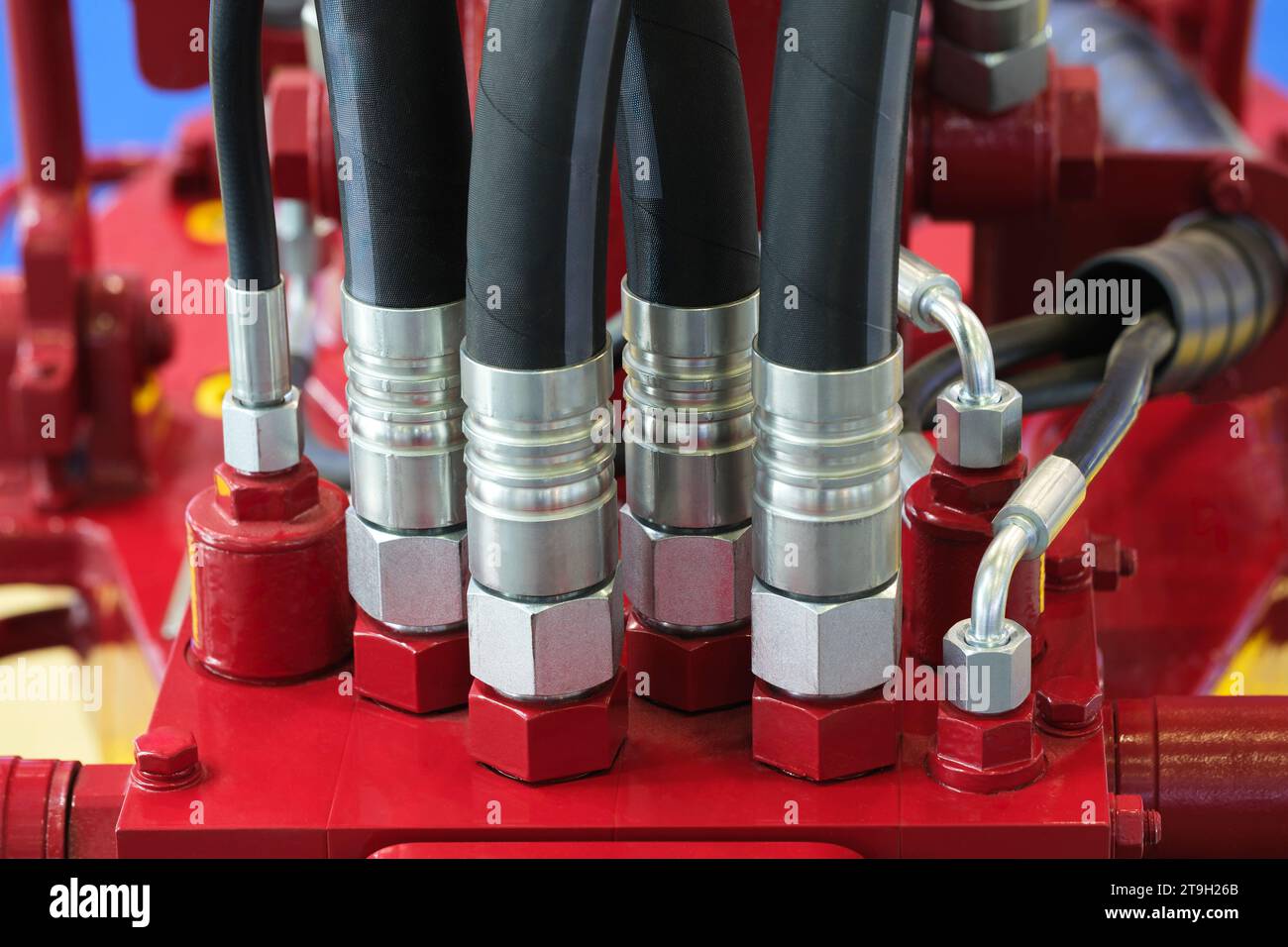 Industrial high pressure equipment in the gas industry Stock Photo - Alamy