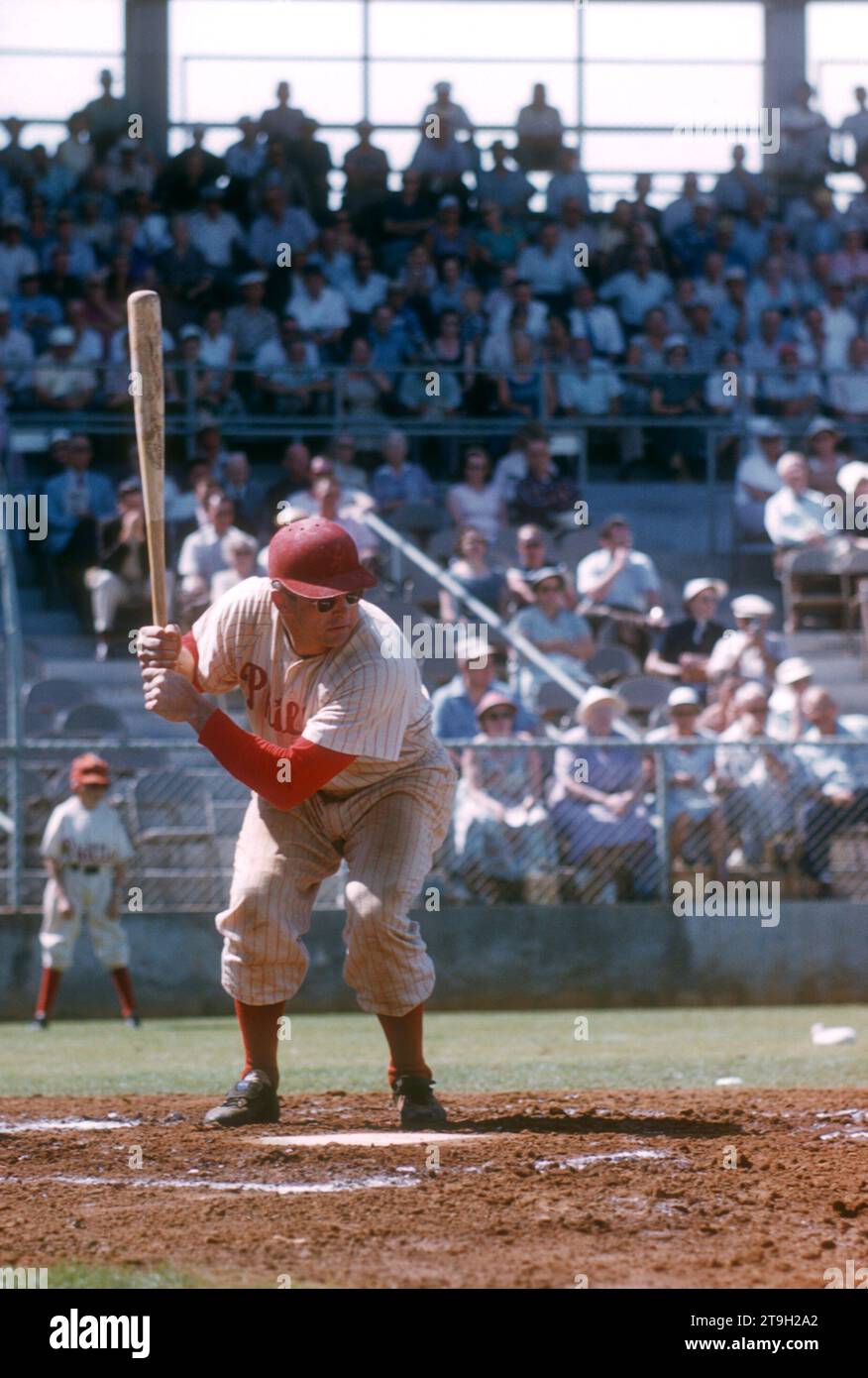 CLEARWATER, FL - MARCH 19: Stan Lopata #29 of the Philadelphia Phillies ...