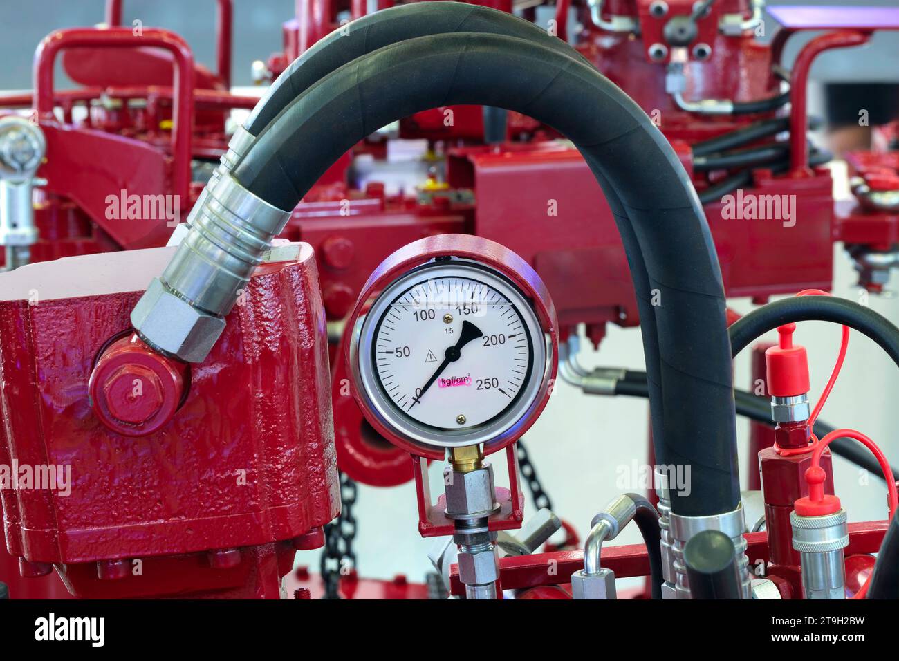 Industrial high pressure equipment in the gas industry Stock Photo - Alamy