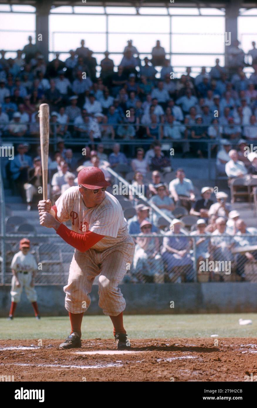CLEARWATER, FL - MARCH 19: Stan Lopata #29 of the Philadelphia Phillies ...