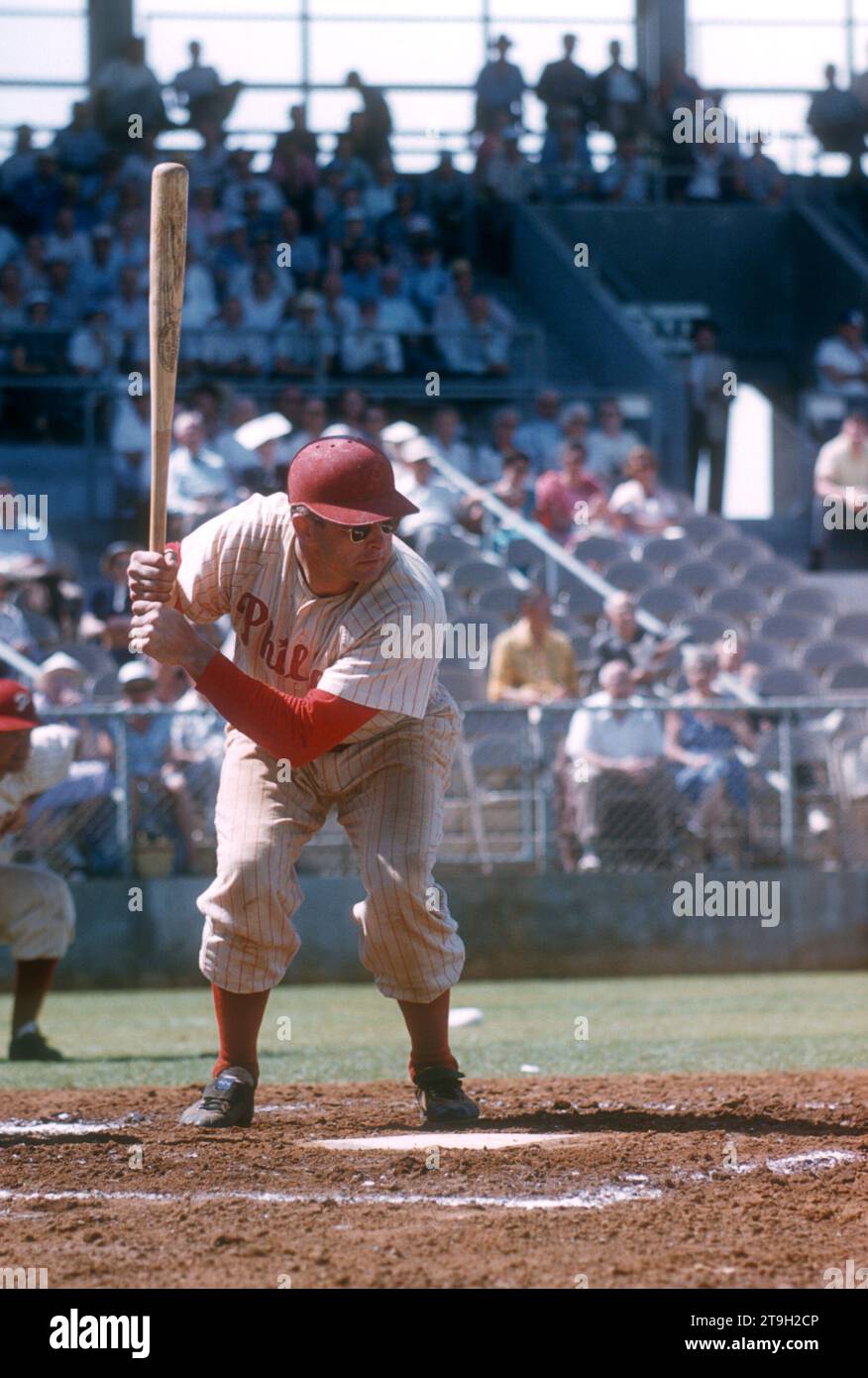 CLEARWATER, FL - MARCH 19: Stan Lopata #29 of the Philadelphia Phillies ...