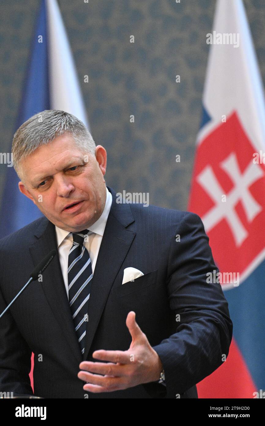 Prague, Czech Republic. 25th Nov, 2023. New Slovak Prime Minister ...