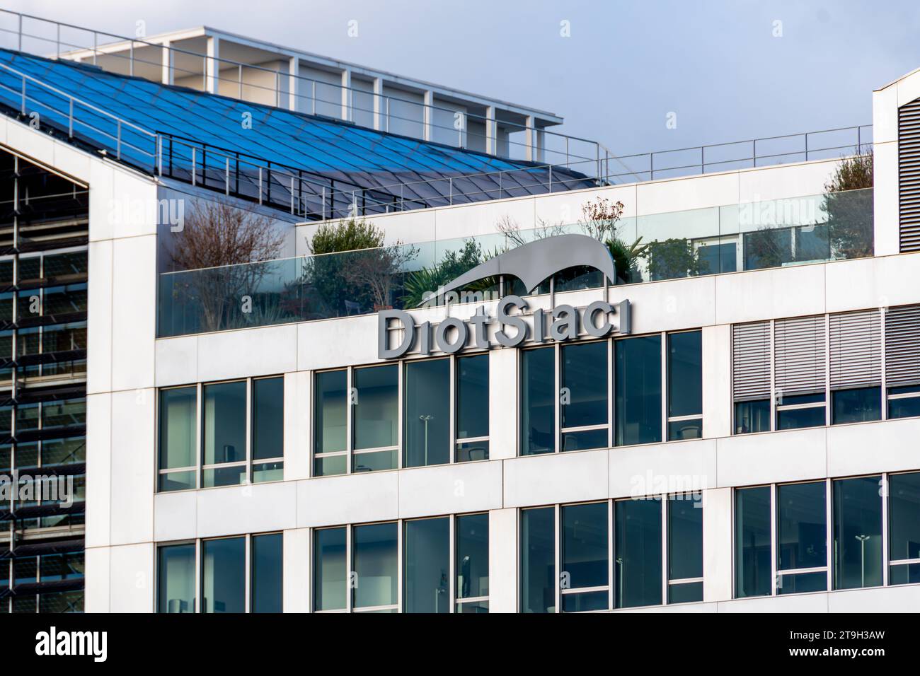 Facade of the Diot-Siaci headquarters. Diot-Siaci is a leading ...