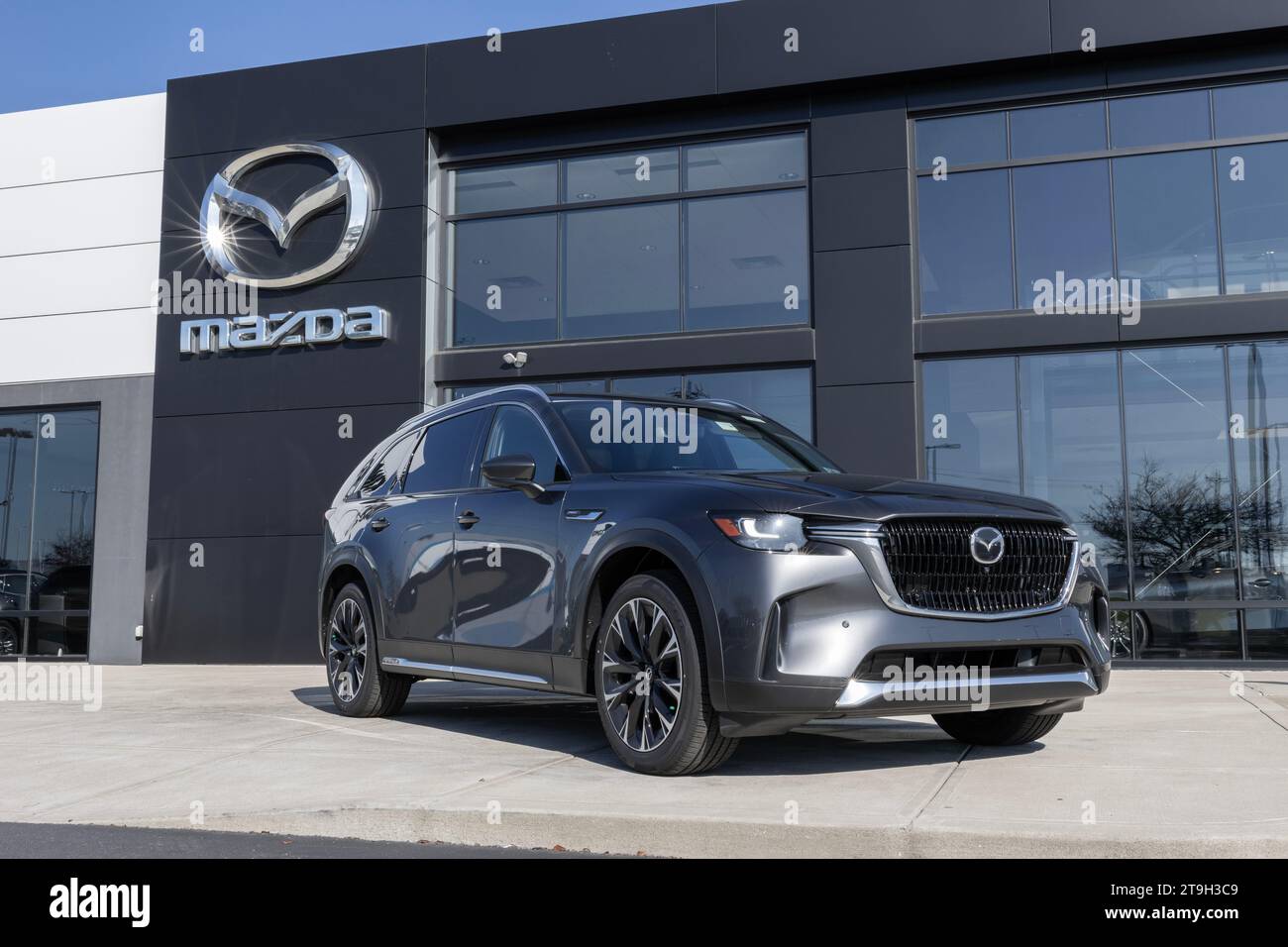 Cincinnati - November 23, 2023: Mazda CX-90 PHEV display at a ...