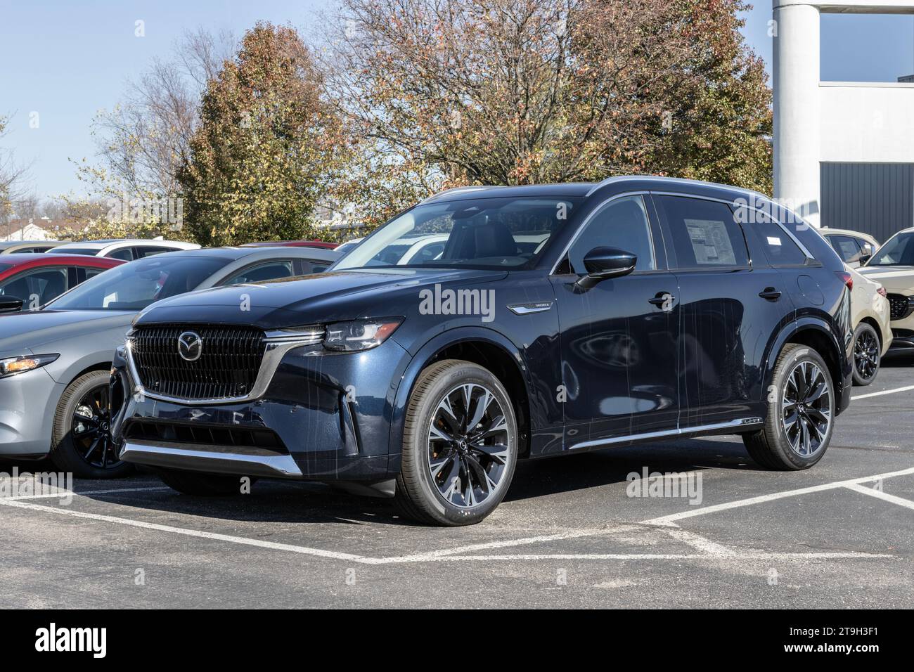 Cincinnati - November 23, 2023: Mazda CX-90 Turbo display at a ...