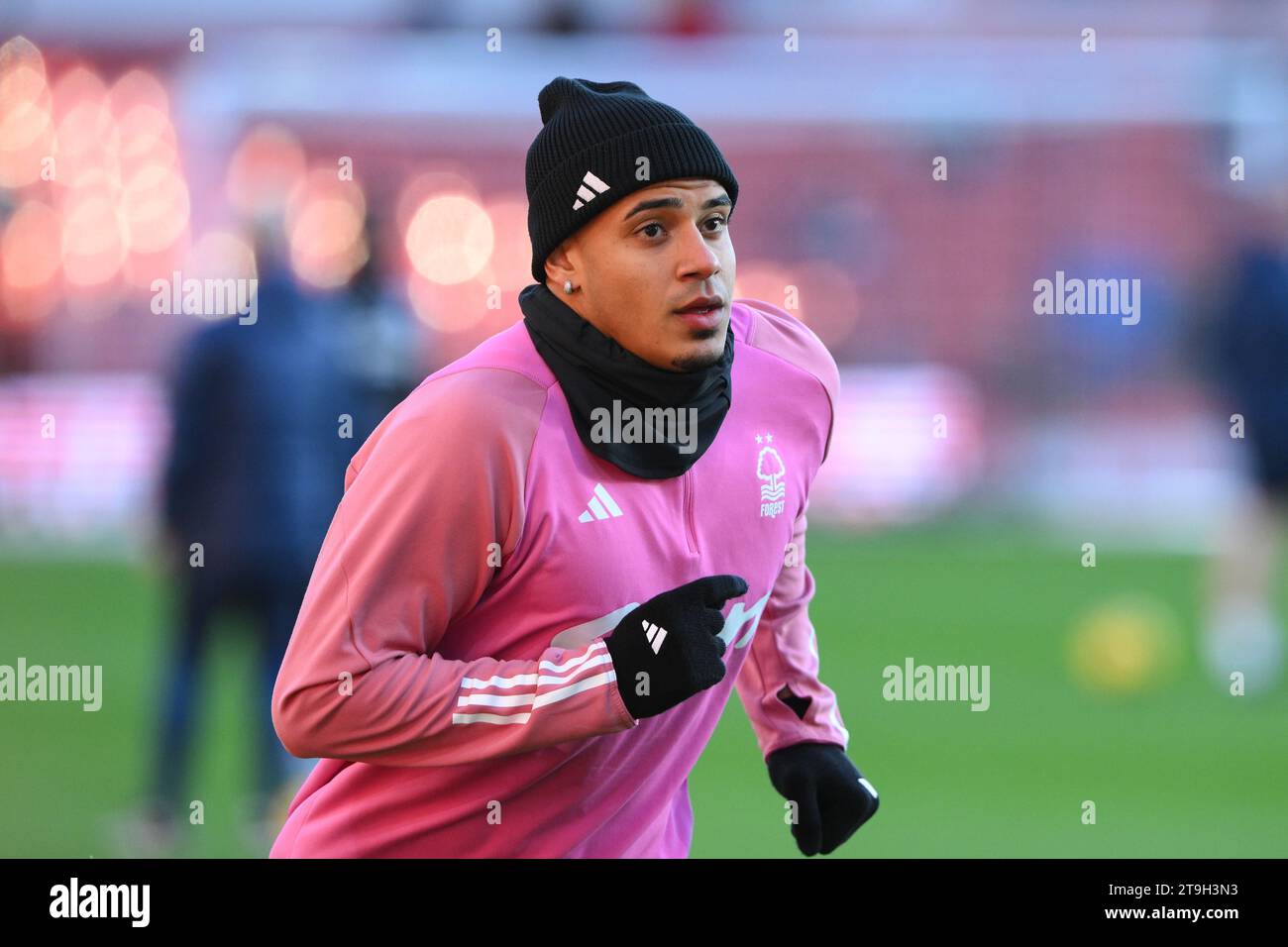 Murillo of Nottingham Forest warms up ahead of kick-off during the ...