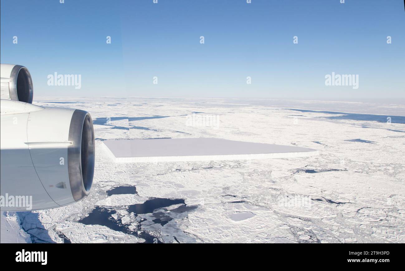 Antartica. 16th Oct, 2018. Just past the rectangular iceberg, which is ...