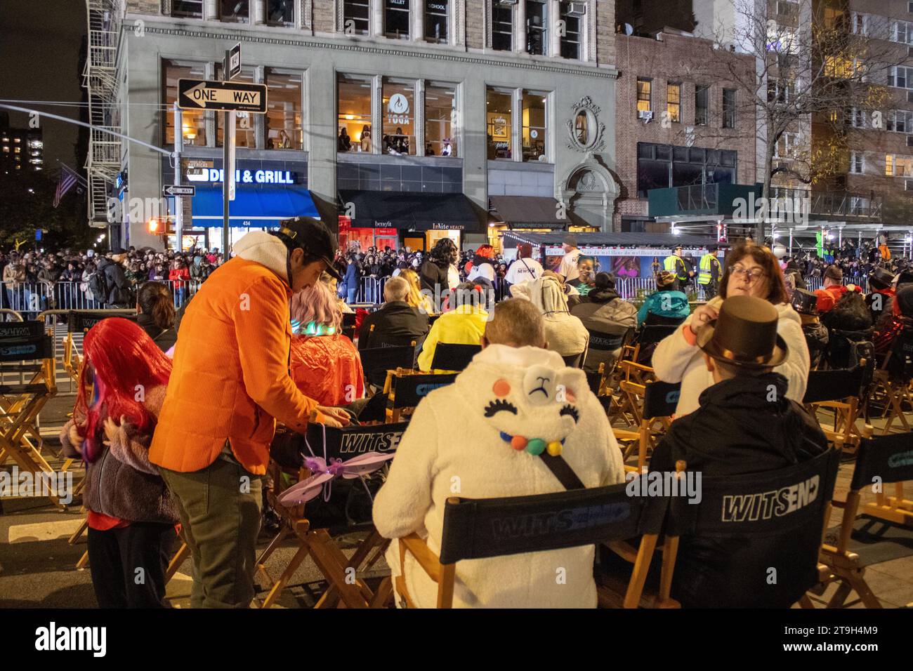 halloween parade oct 31 vip section Stock Photo - Alamy