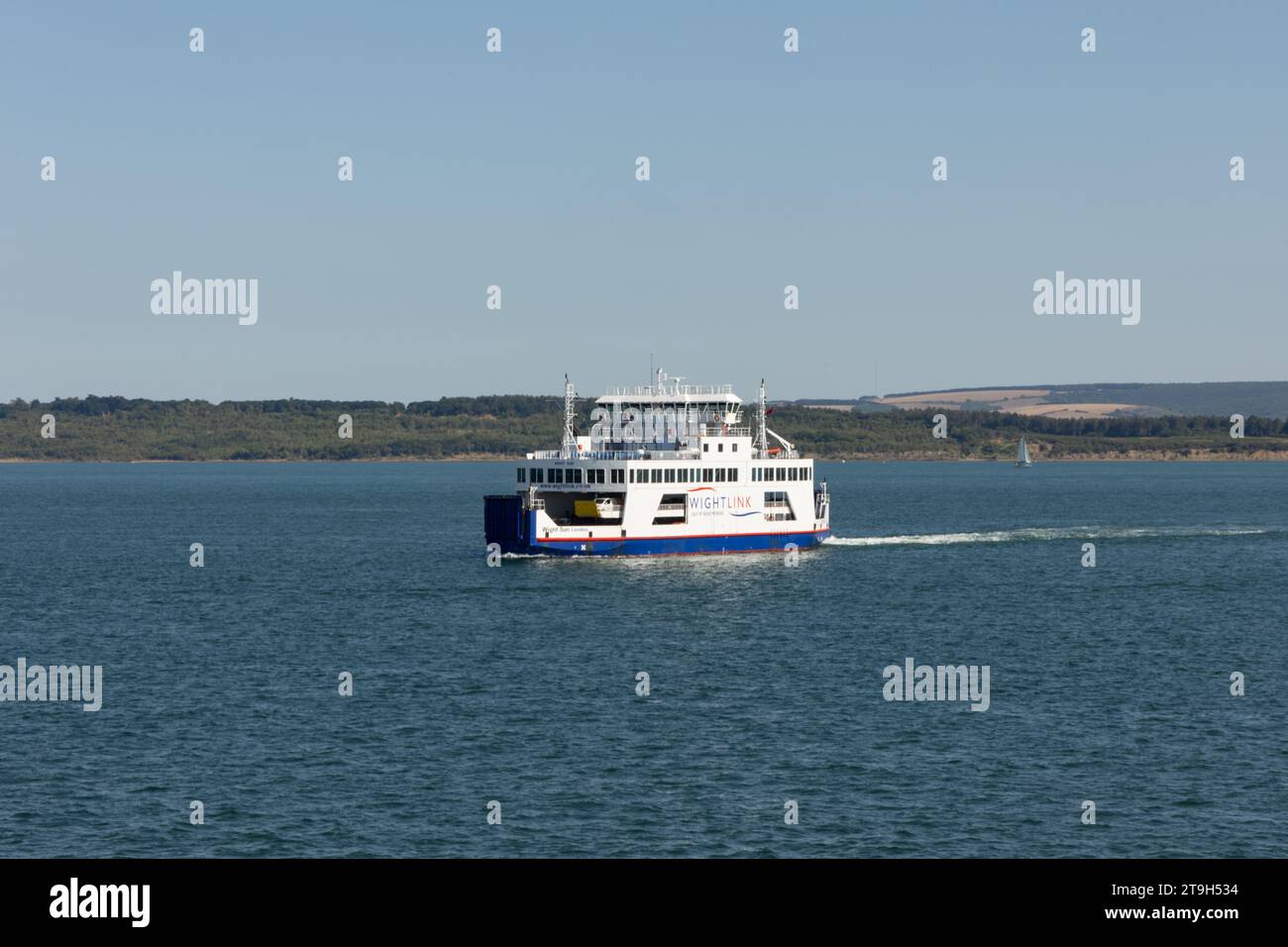 Isle of Wight Ferry crossing The Solent Stock Photo - Alamy