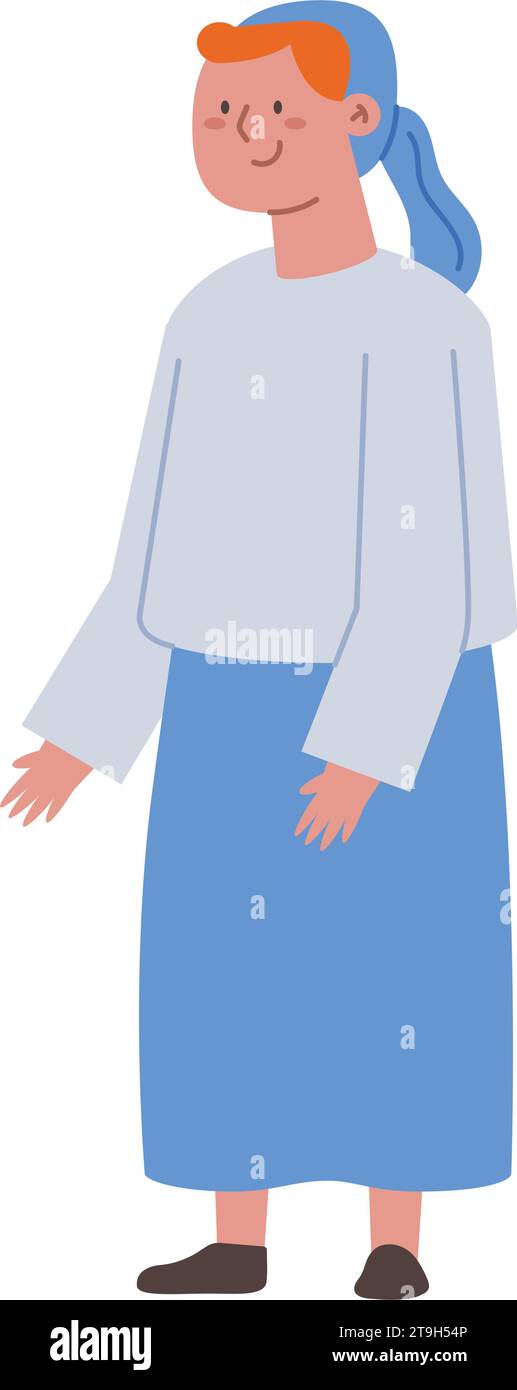 jewish woman illustration vector isolated Stock Vector Image & Art - Alamy