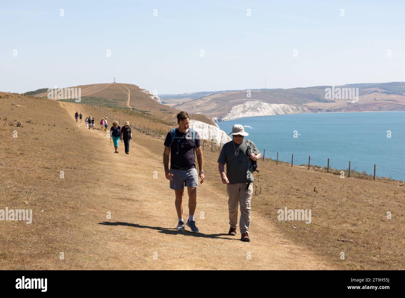 Tourists walking down trail hi-res stock photography and images - Alamy