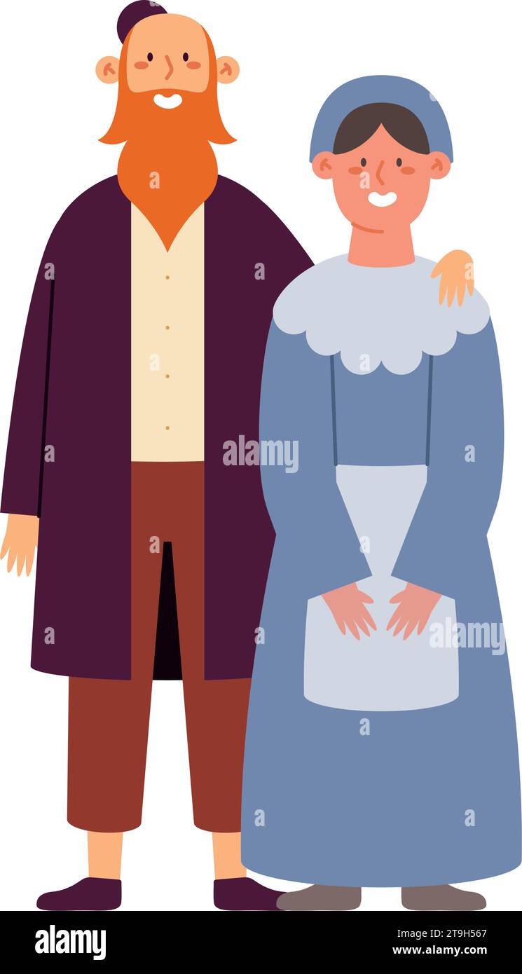 jewish people illustration vector isolated Stock Vector Image & Art - Alamy
