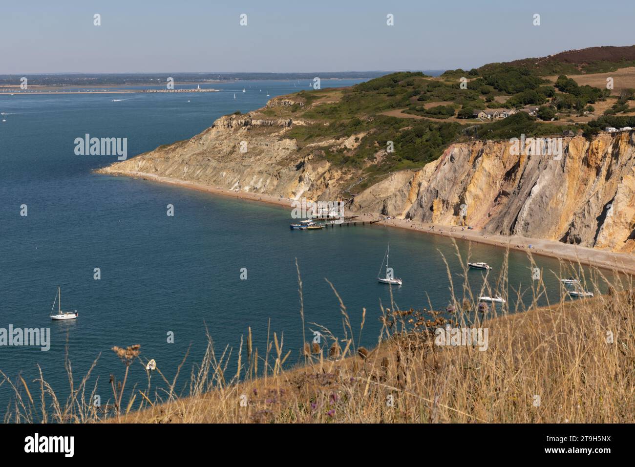 Alum Bay on the Isle of Wight, England Stock Photo - Alamy