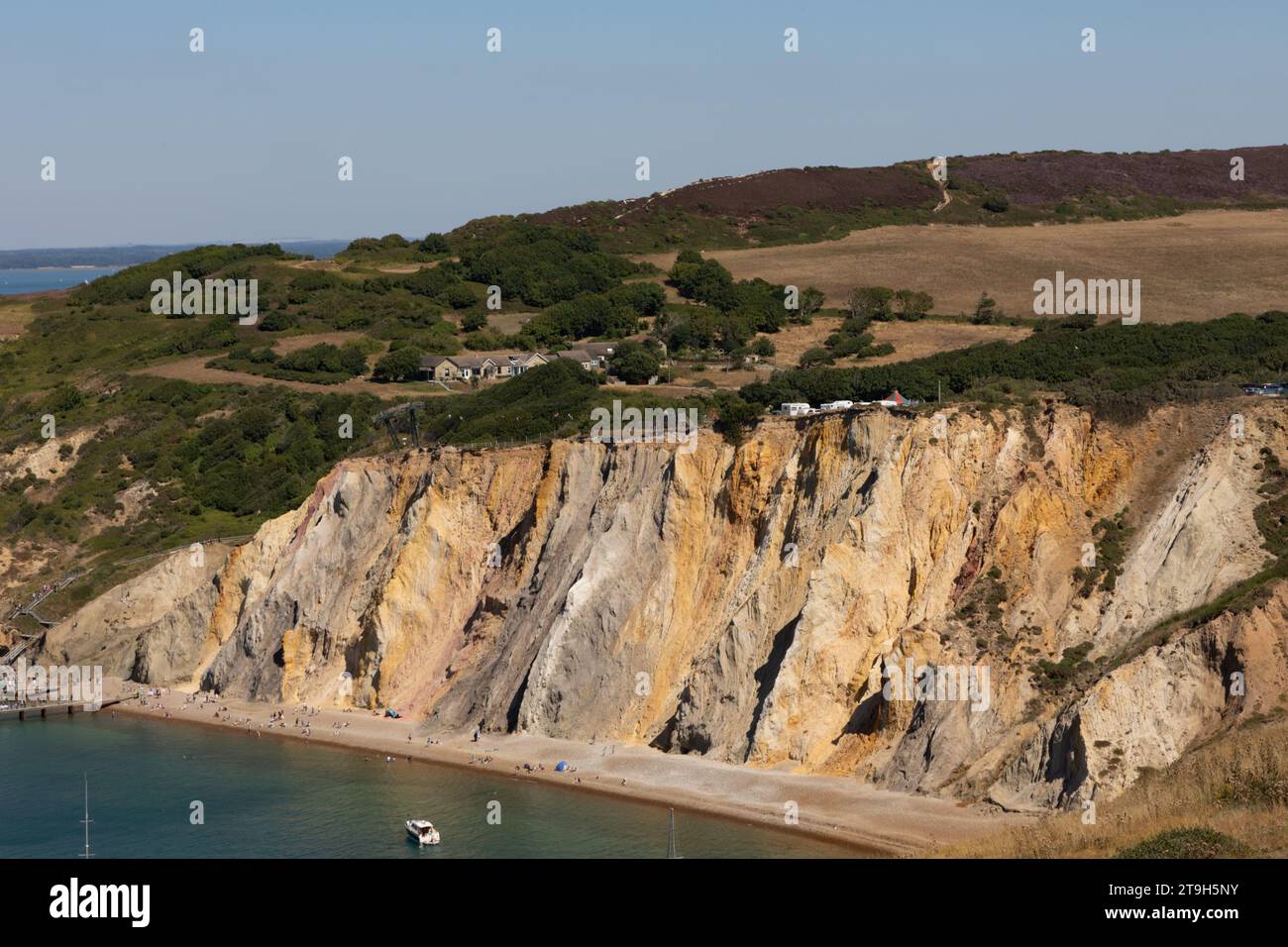 Alum Bay cliffs on the Isle of Wight, England Stock Photo - Alamy