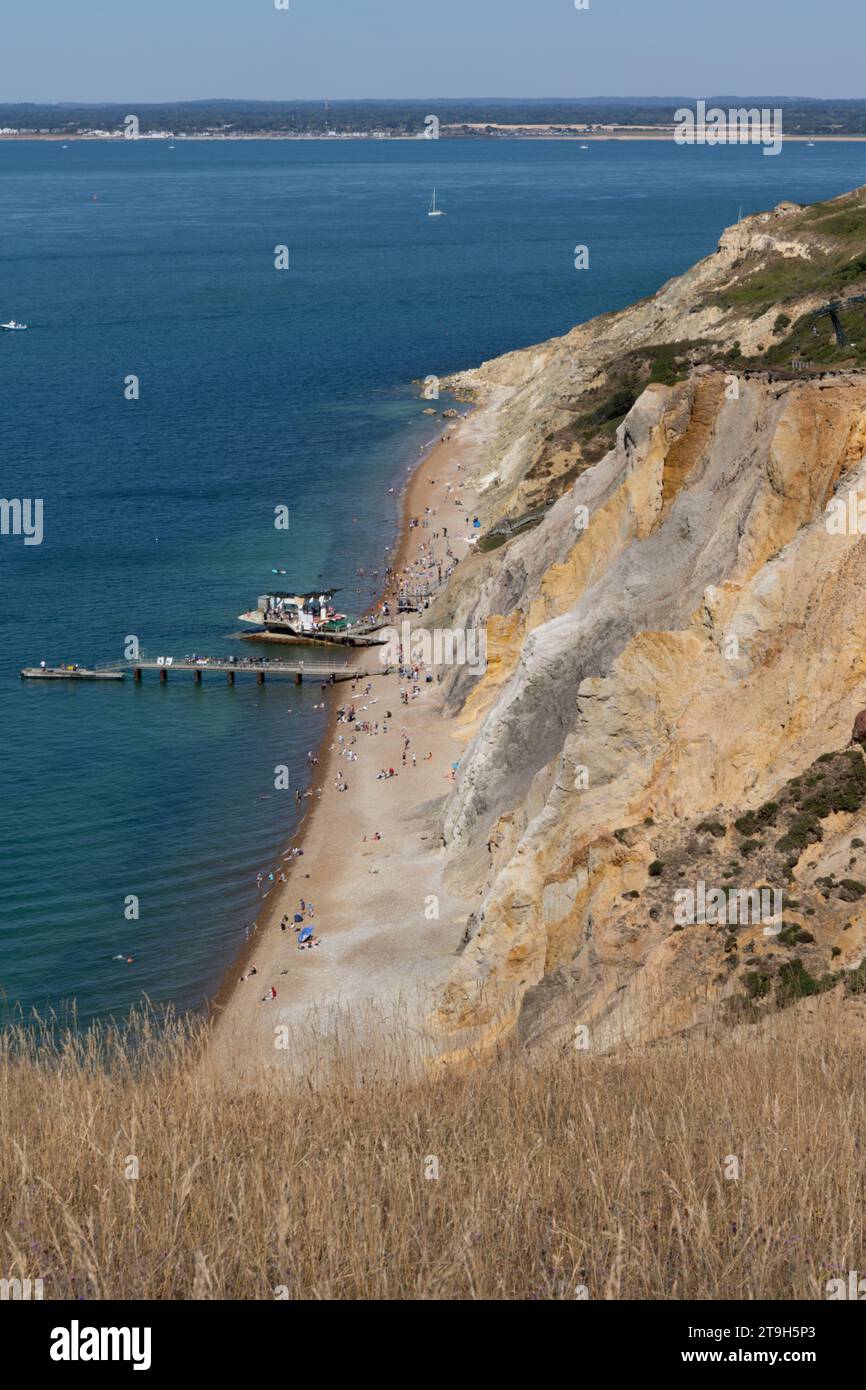 Alum bay coloured rocks hi-res stock photography and images - Alamy