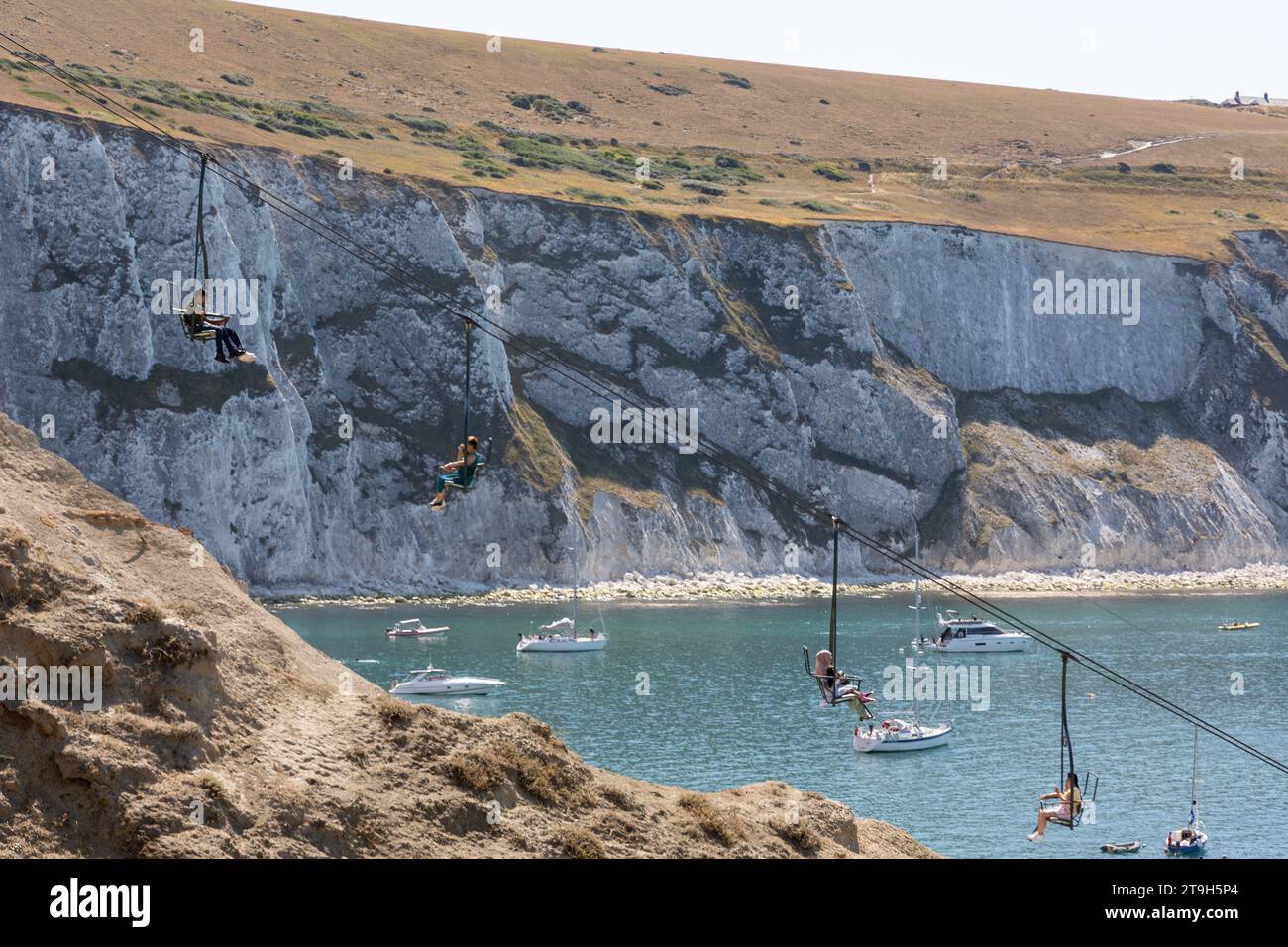 Alum Bay on the Isle of Wight, England Stock Photo - Alamy