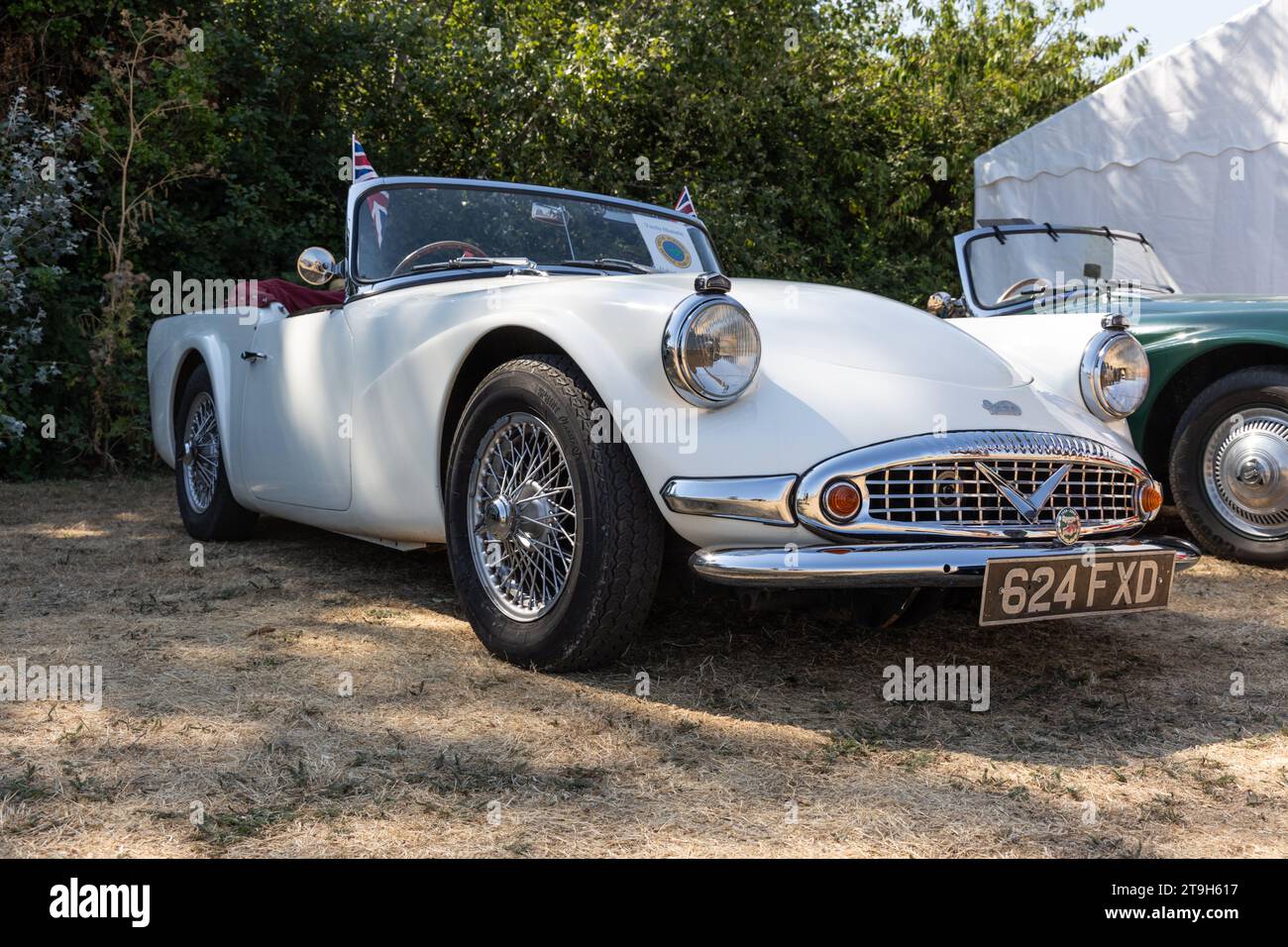 1963 Daimler SP250 at a classic car meet in Yarmouth on the Isle of ...