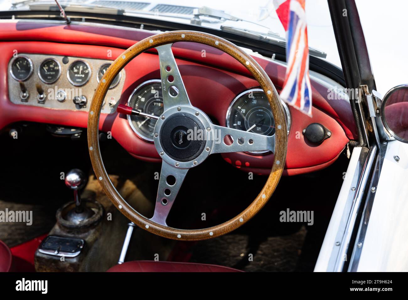 1963 Daimler SP250 interior Stock Photo - Alamy