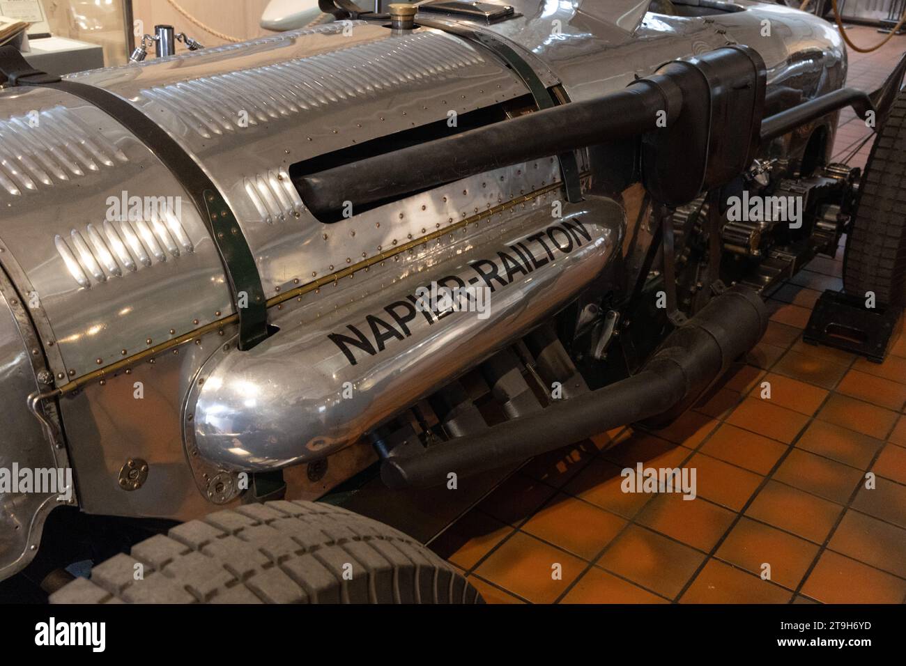1933 Napier-Railton 24 litre car at Brooklands museum, Weybridge ...