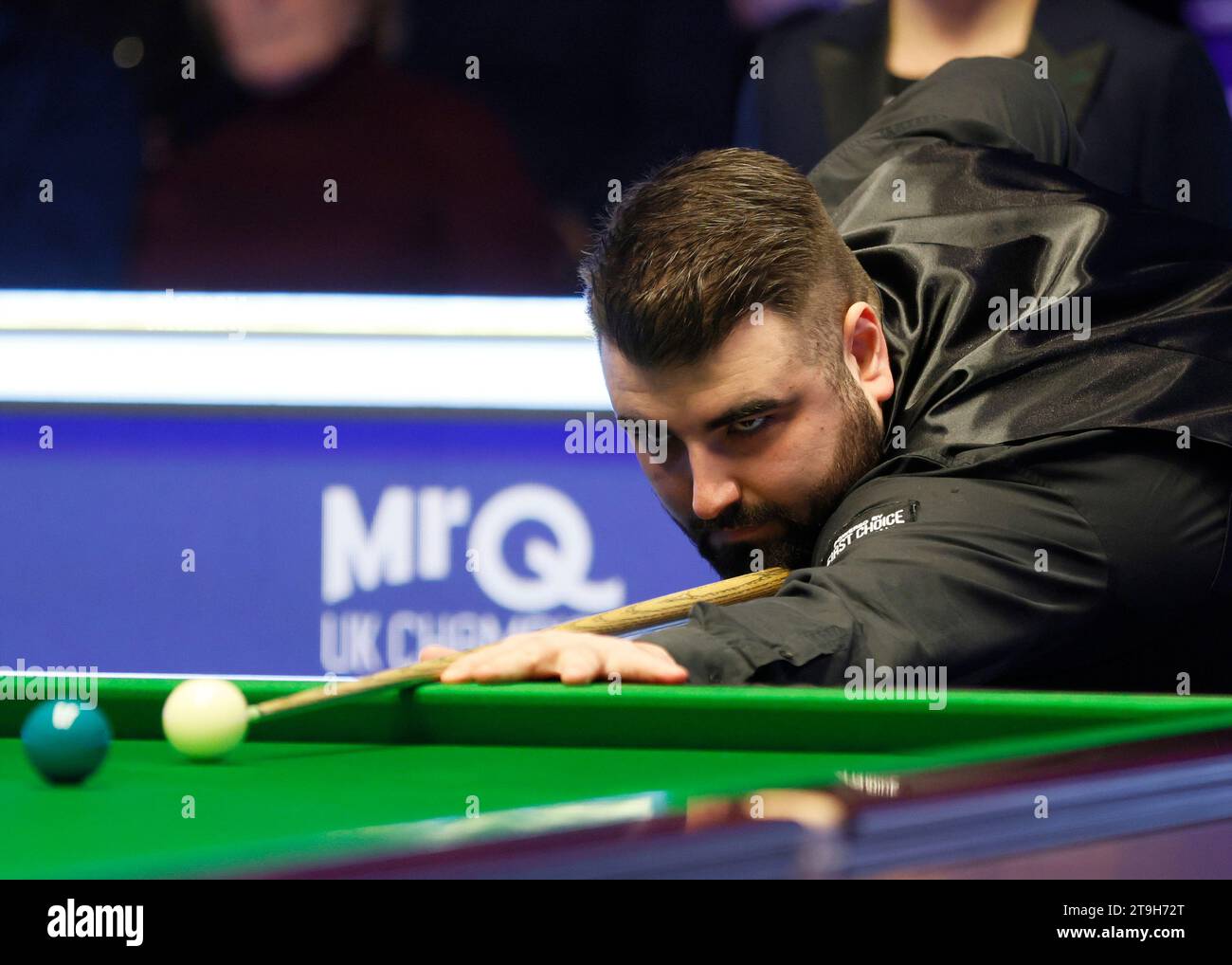 Jamie Clarke during his match against Kyren Wilson (not pictured) on ...