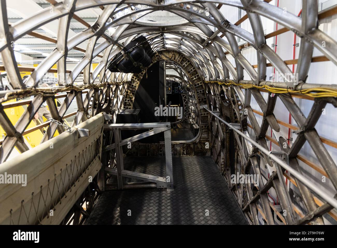 Interior and frame of Vickers Wellington bomber Mk1A N2980 at ...