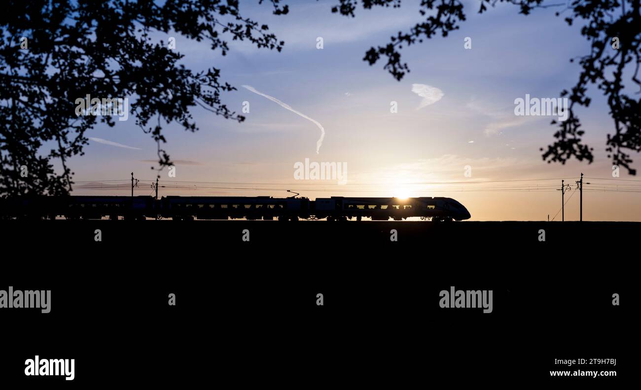 First Transpennine Express CAF class 397 Nova 2 electric train on the ...