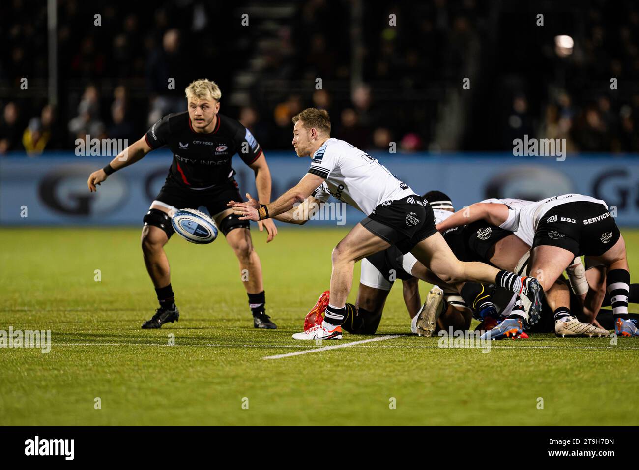 LONDON, UNITED KINGDOM. 25th, Nov 2023. Callum Sheedy of Bristol Bears ...