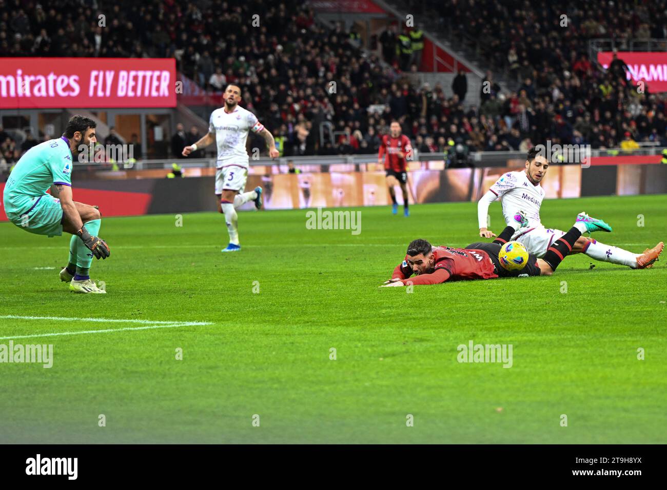 Théo Hernández of AC Milan during the Italian Serie A football match ...