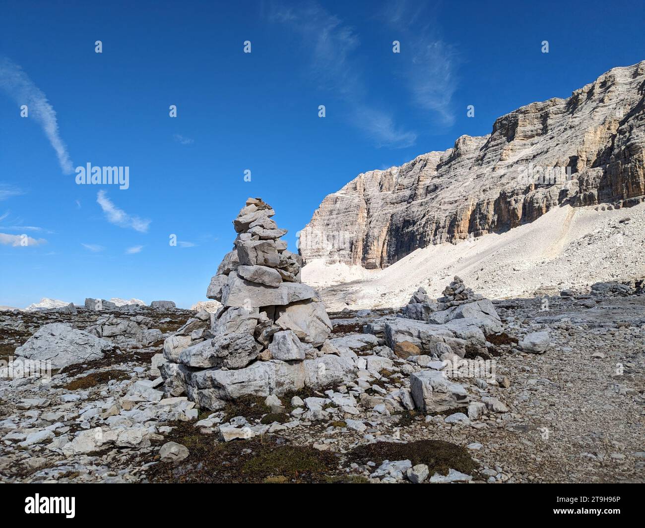 Beautiful landscape of Italian dolomites-with mountain meadows,lakes ...