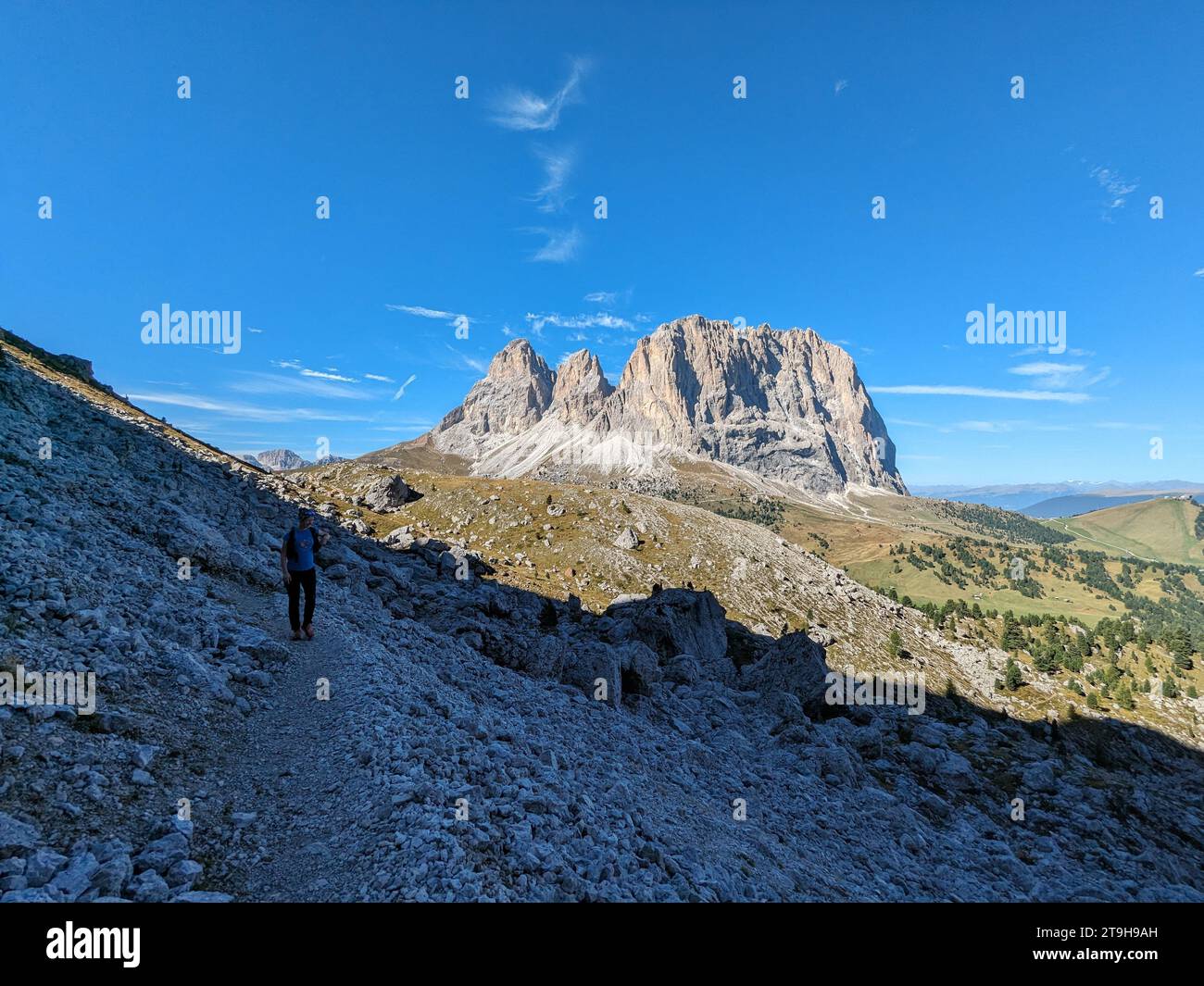 Beautiful landscape of Italian dolomites-with mountain meadows,lakes ...