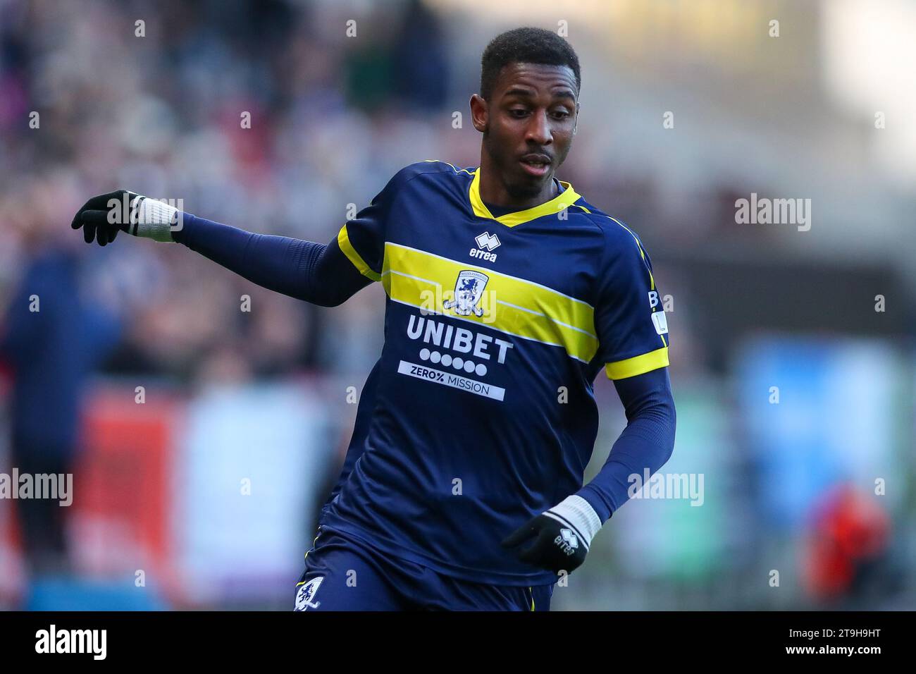 Isaiah Jones #11 of Middlesbrough during the Sky Bet Championship match ...