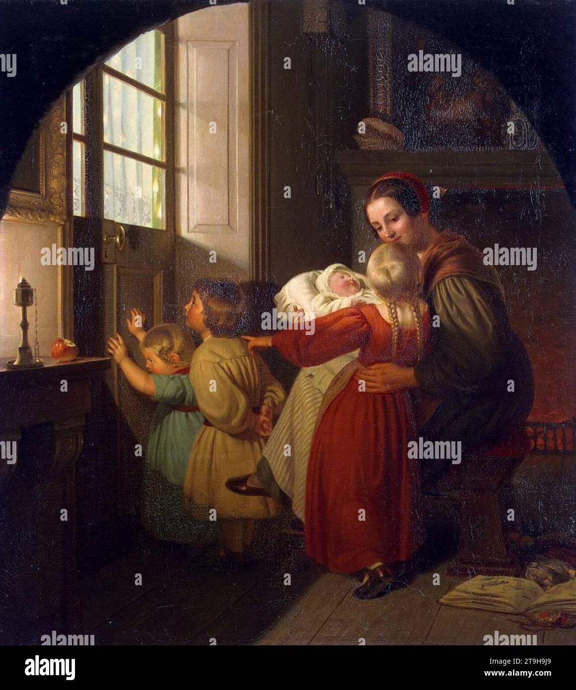 Children Expecting the Christmas Feast 1840 by Ferdinand Theodor ...