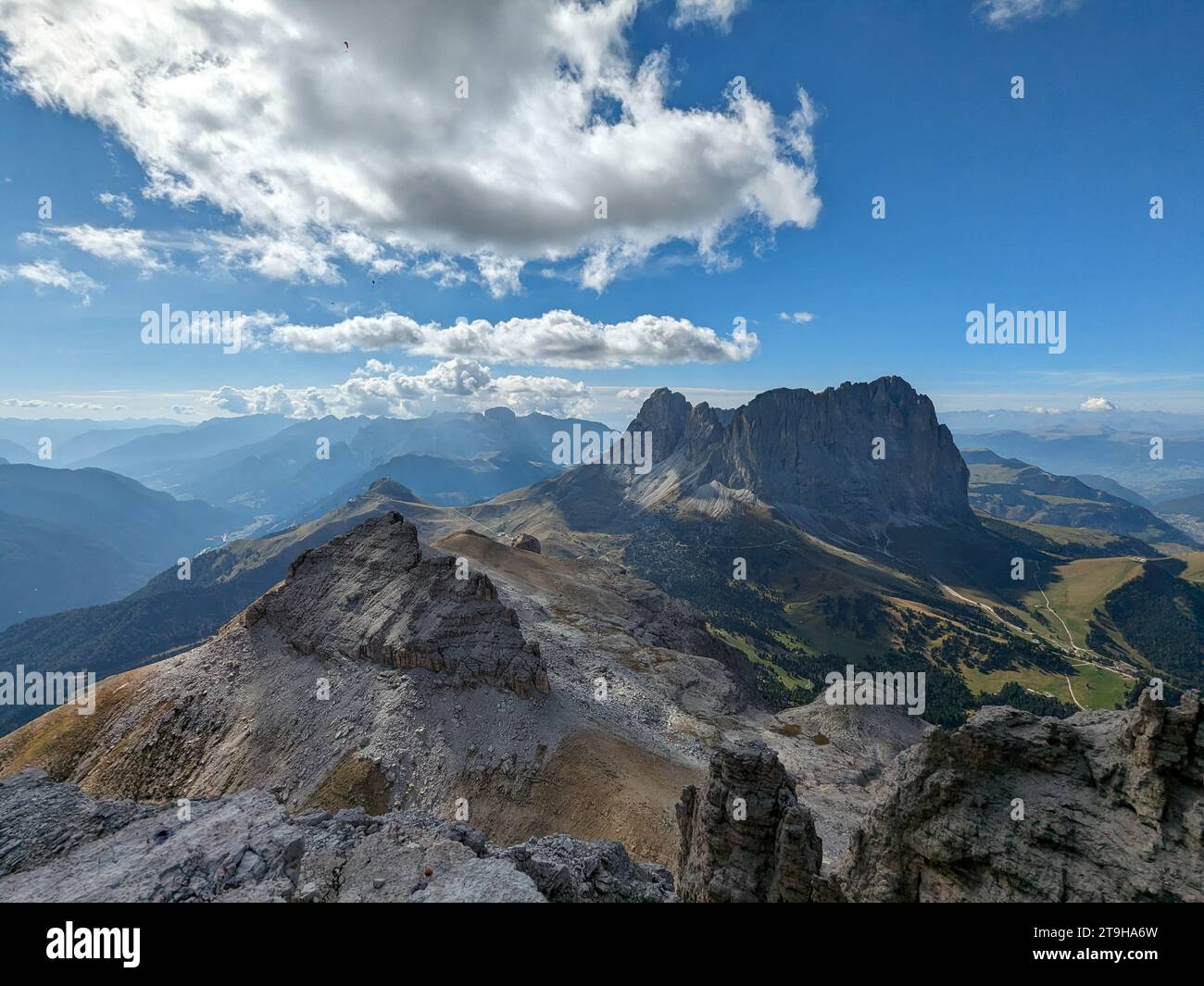 Beautiful landscape of Italian dolomites-with mountain meadows,lakes ...