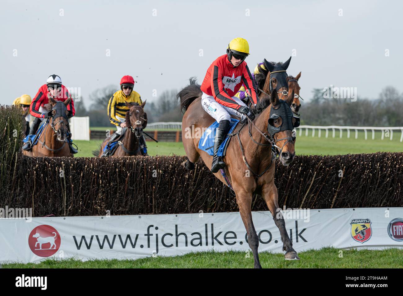 Abaya du Mathan over fences Stock Photo - Alamy