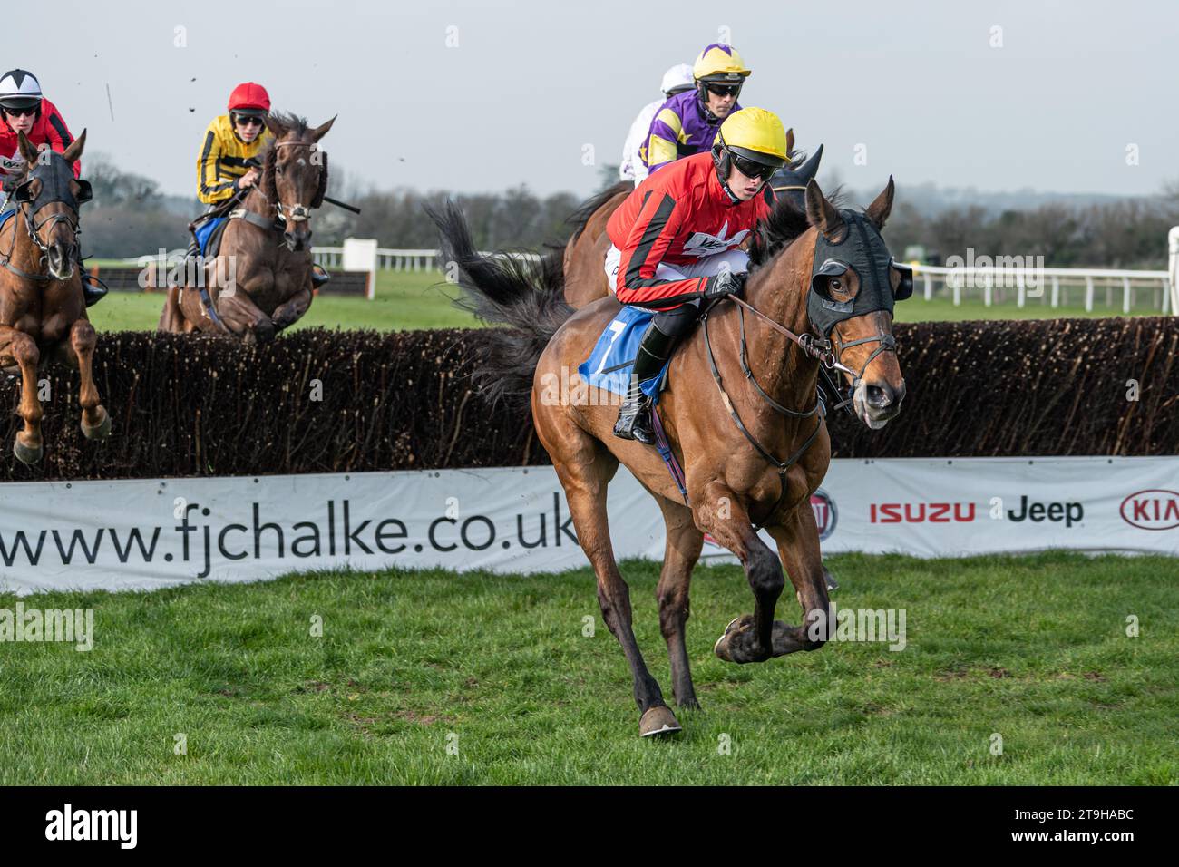 Abaya du Mathan over fences Stock Photo - Alamy