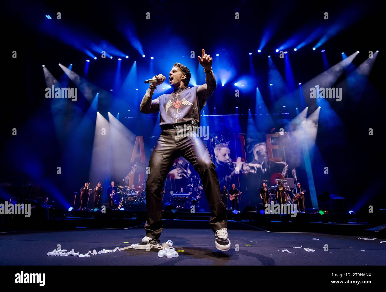 ROTTERDAM - Andre Hazes during his concert in Ahoy. It is his first ...
