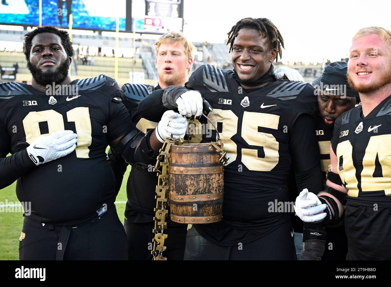 WEST LAFAYETTE, IN - NOVEMBER 25: Purdue DL Malik Langham (35 ...