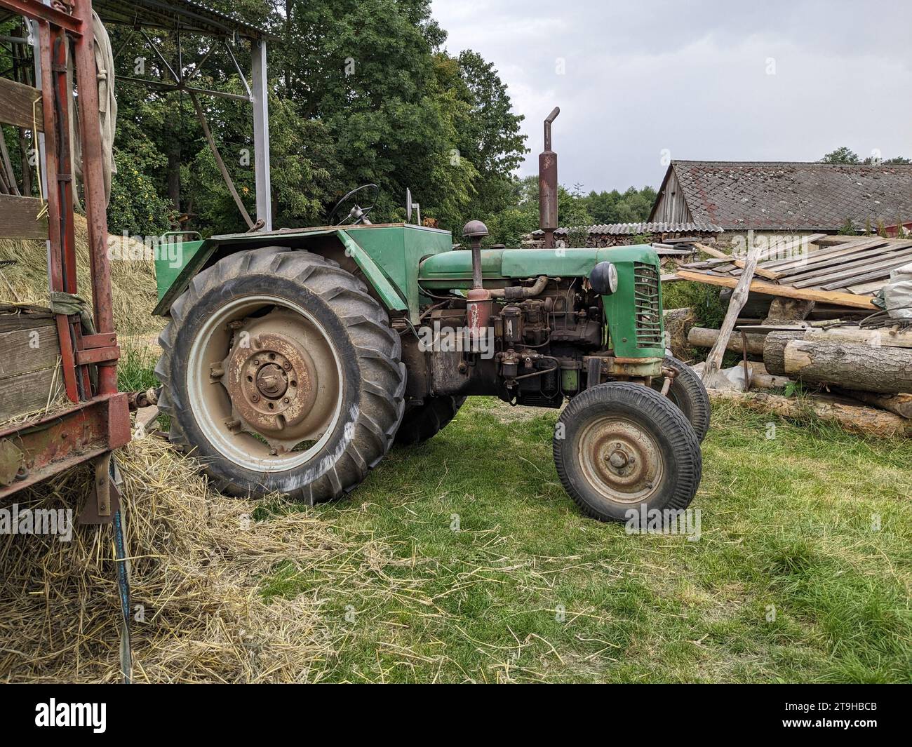 Czech historical tractors - Zetor 25 tractor, still used at traditional ...