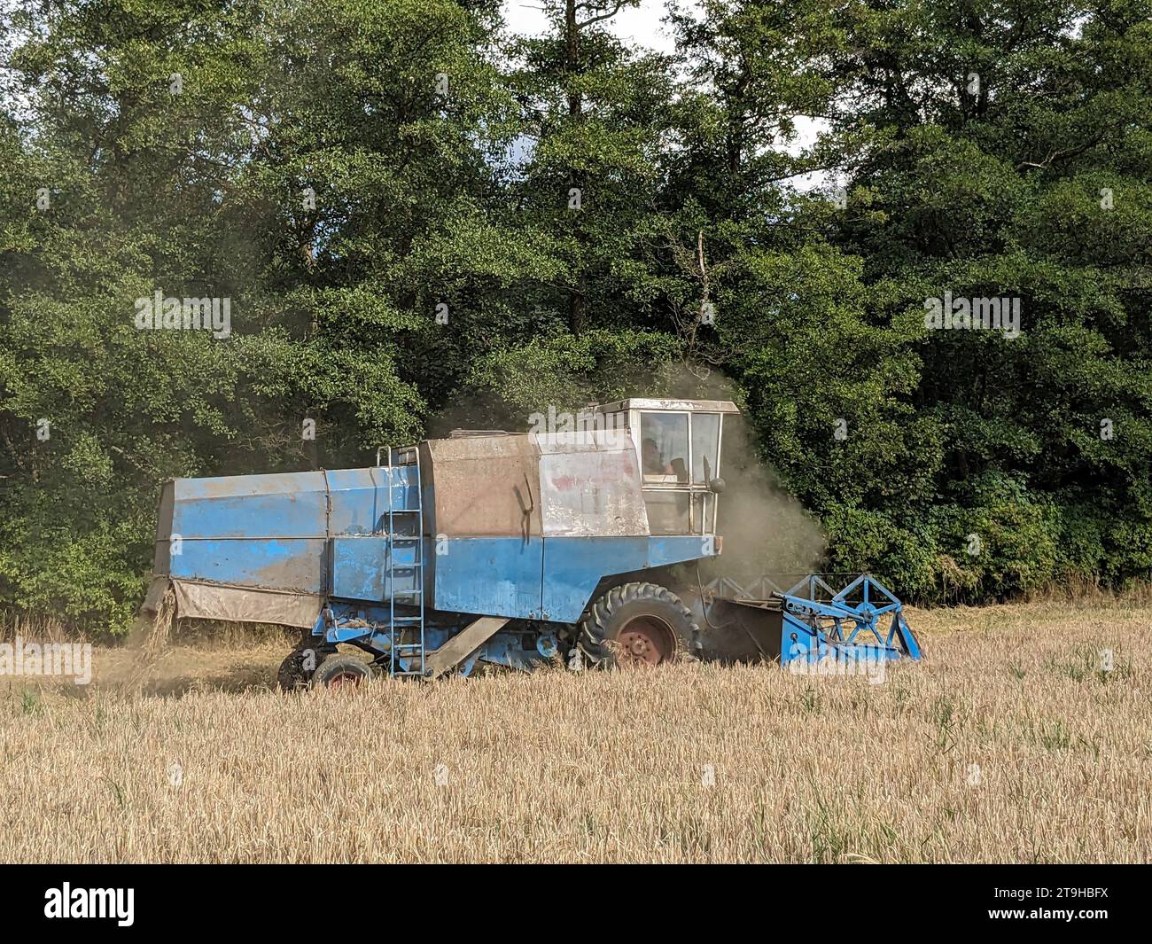 combine harvester Fortschritt E 512 panorama of czech small agriculture ...