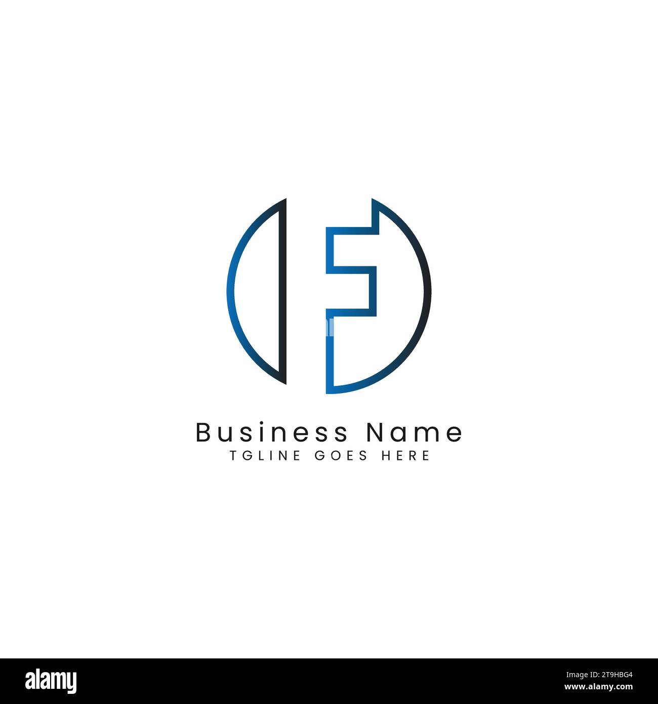 Letter F logo, Round shape symbol, Digital, Technology, Media, Cutout ...