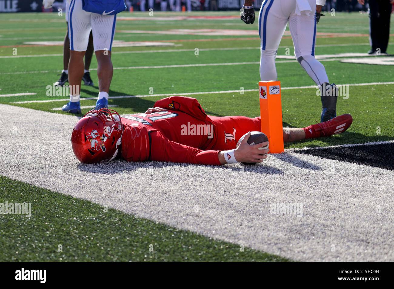 LOUISVILLE, KY - NOVEMBER 25: Louisville Cardinals quarterback Jack ...