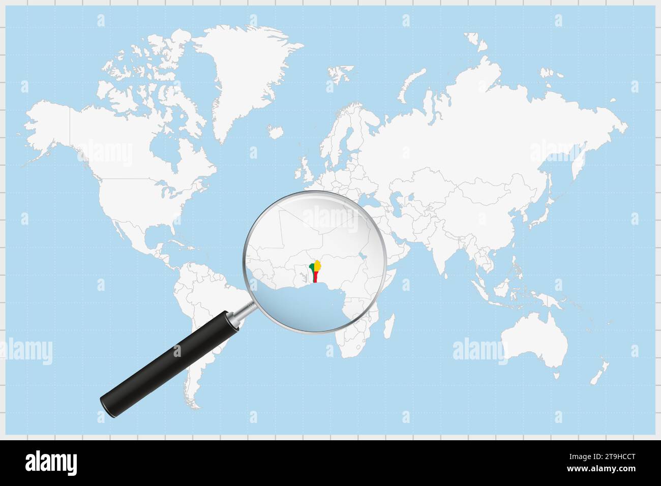 Benin location on world map