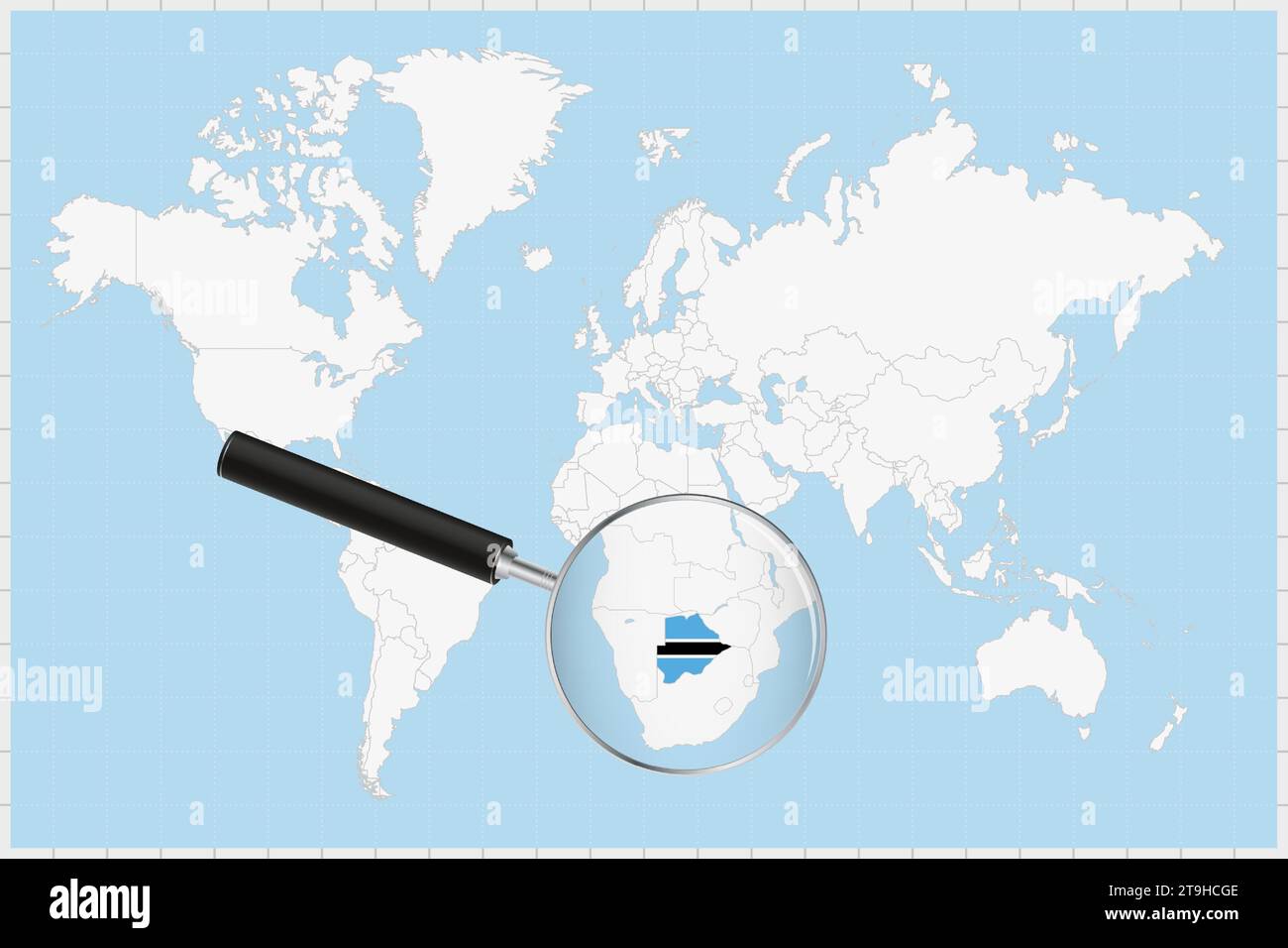 botswana world map