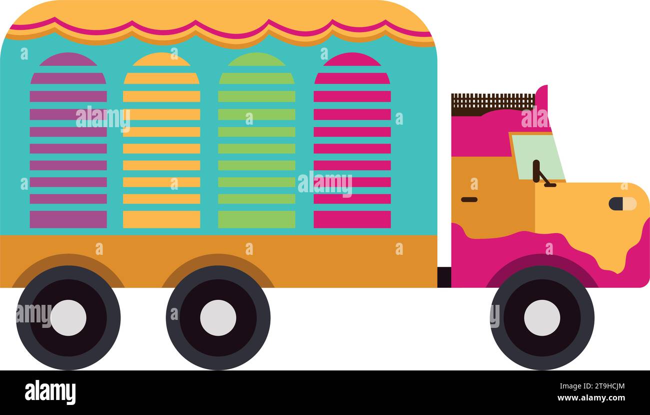 pakistan traditional car vector isolated Stock Vector Image & Art - Alamy