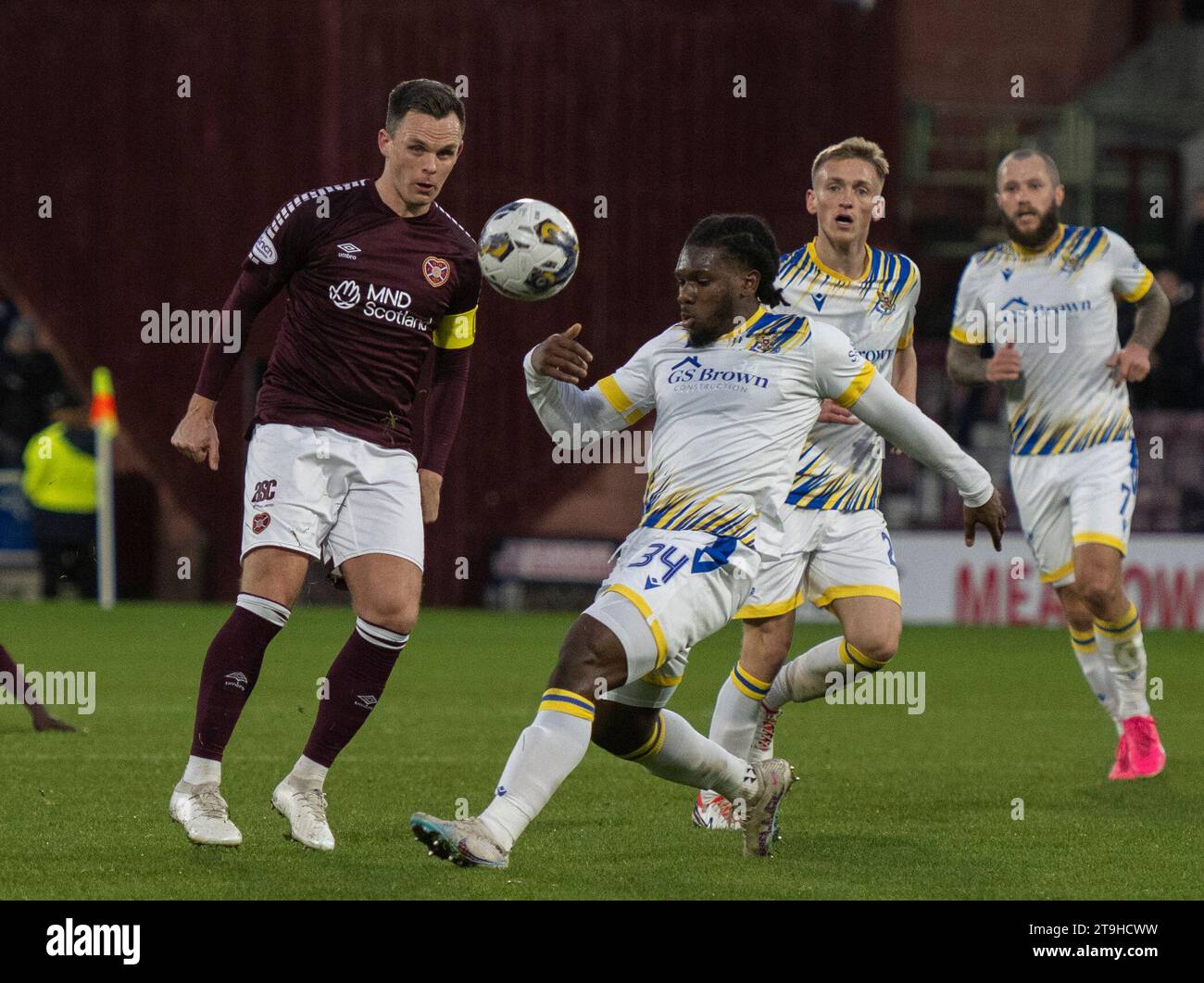 Edinburgh, UK. 25th Nov, 2023. Scottish Premiership - Heart of ...