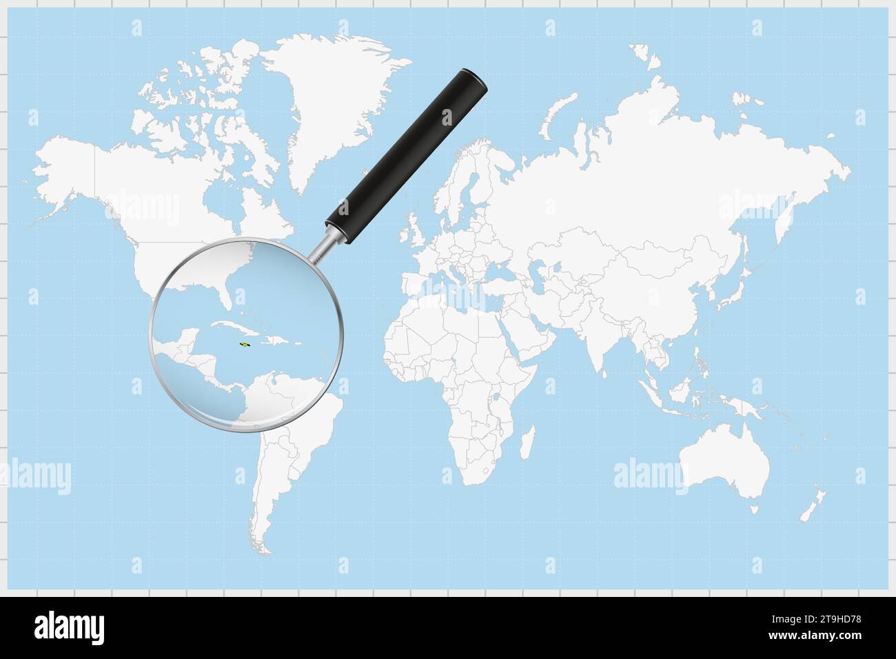 World map jamaica
