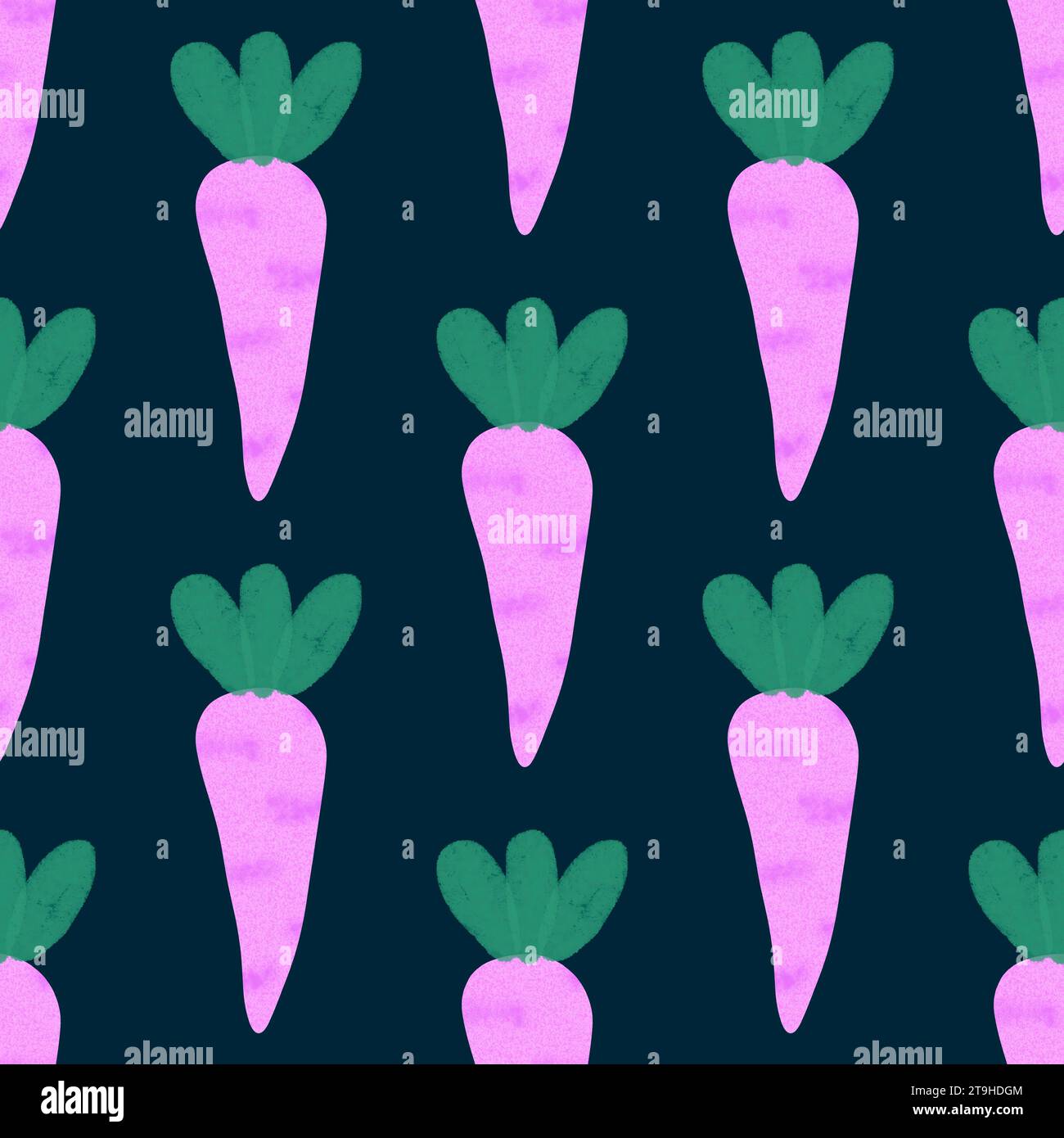 Cartoon watercolor harvest seamless carrot pattern for wrapping paper ...