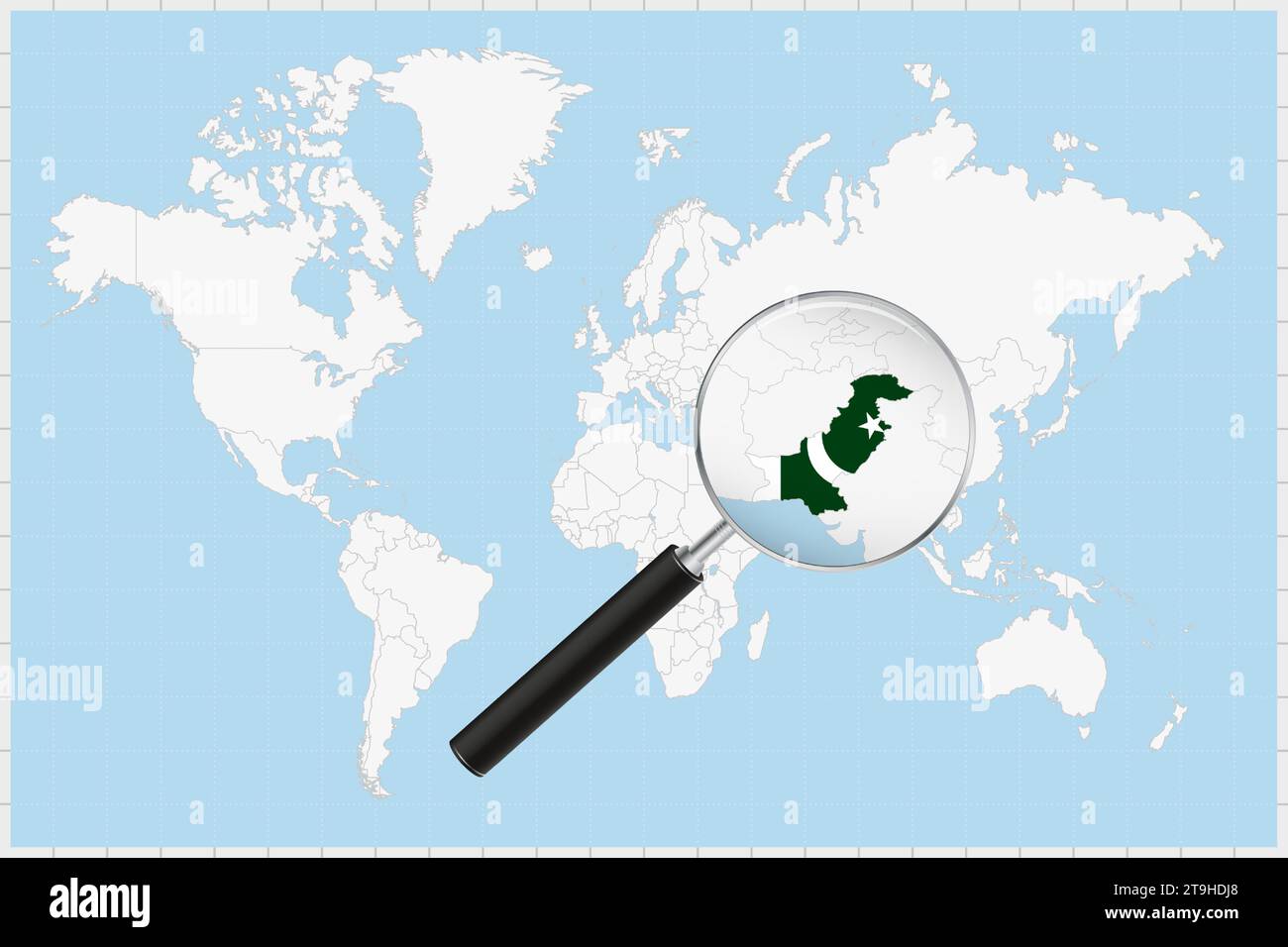 pakistan on a world map