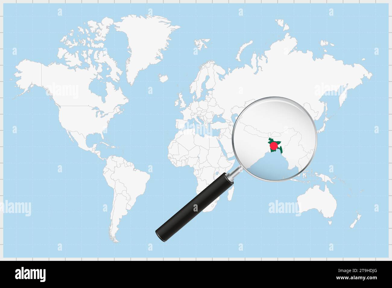 Bangladesh map in world map