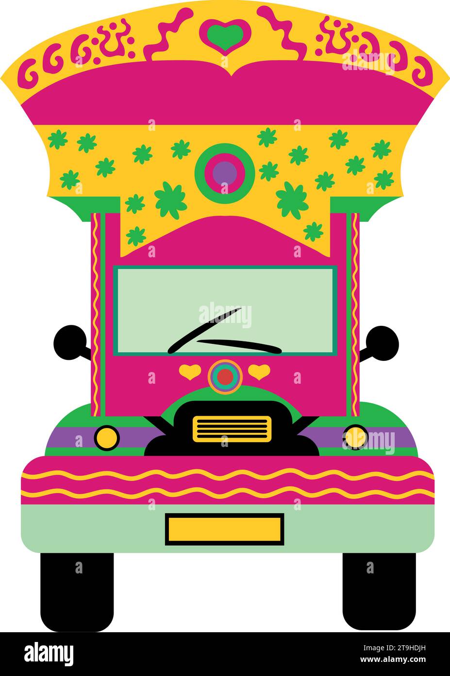 pakistan traditional car illustration vector isolated Stock Vector ...